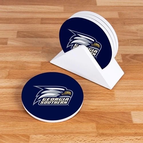 Collegiate Coaster Set With Wooden Holder – Blissful Boutique